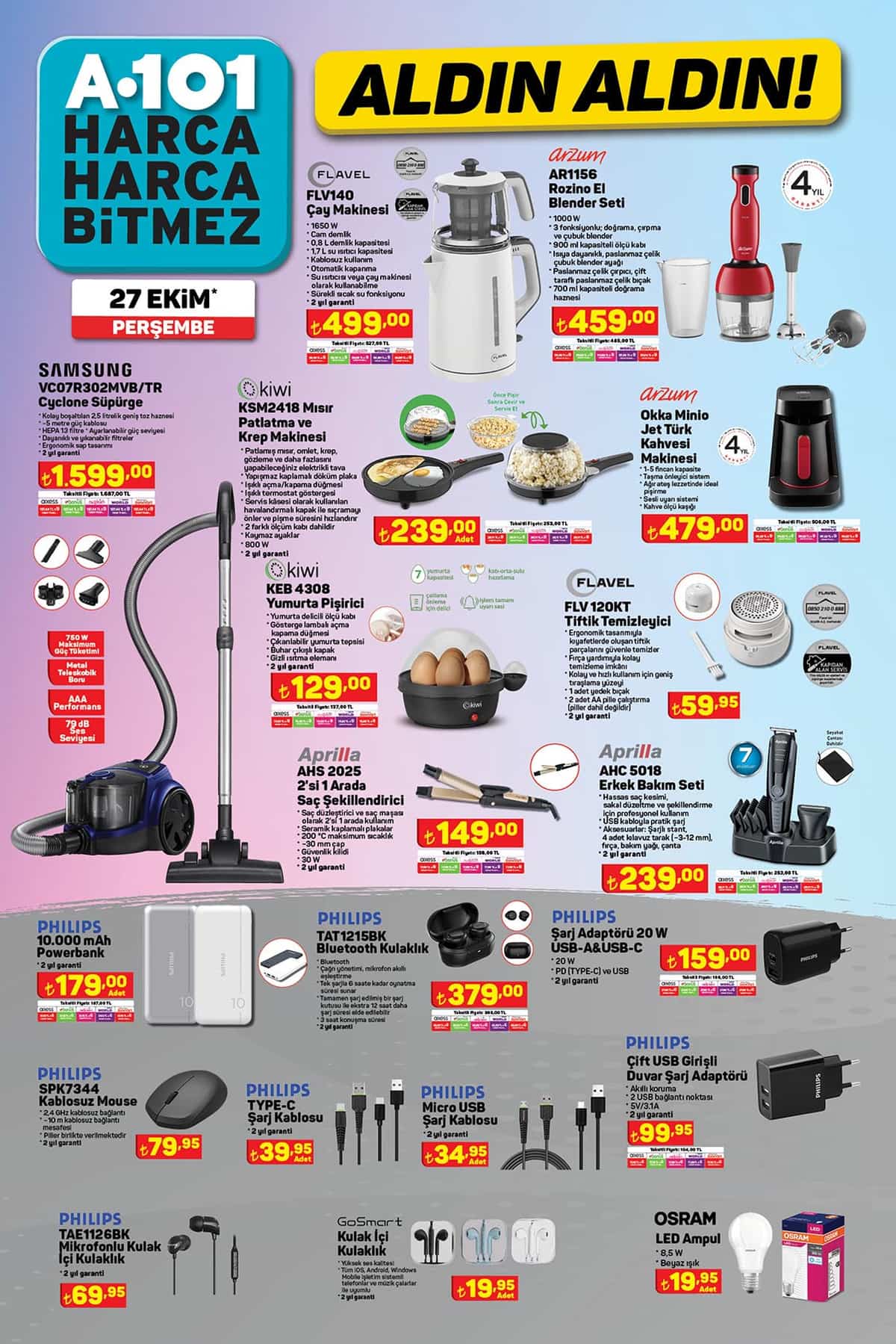 A101 27 EKİM 2022 AKTÜEL KATALOĞU