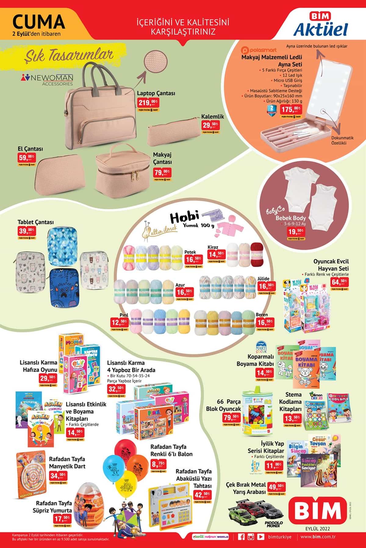 BİM 2 EYLÜL 2022 AKTÜEL KATALOĞU
