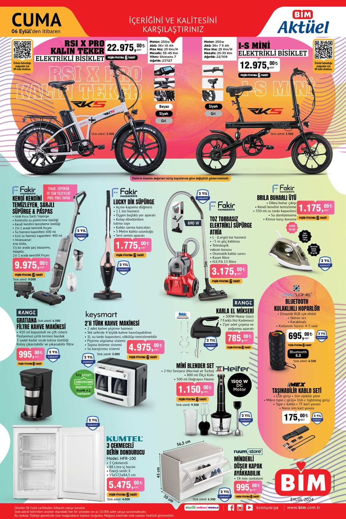 BİM 6 EYLÜL 2024 AKTÜEL KATALOĞU