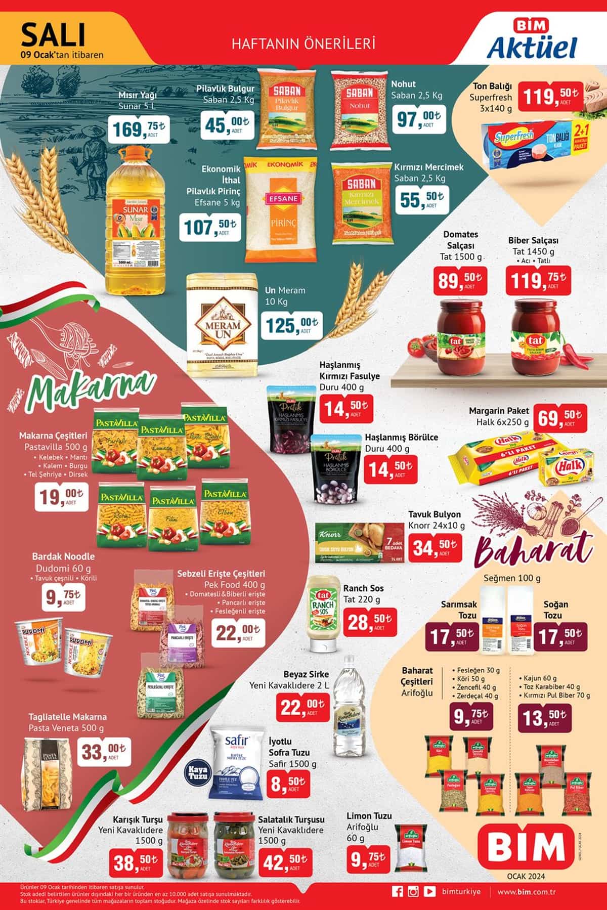 BİM 9 OCAK 2024 AKTÜEL KATALOĞU