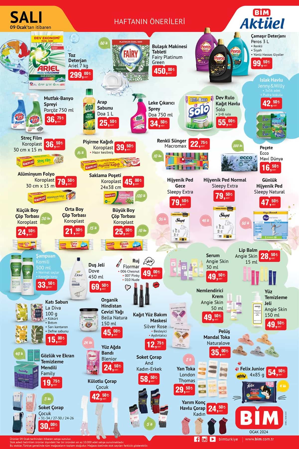 BİM 9 OCAK 2024 AKTÜEL KATALOĞU