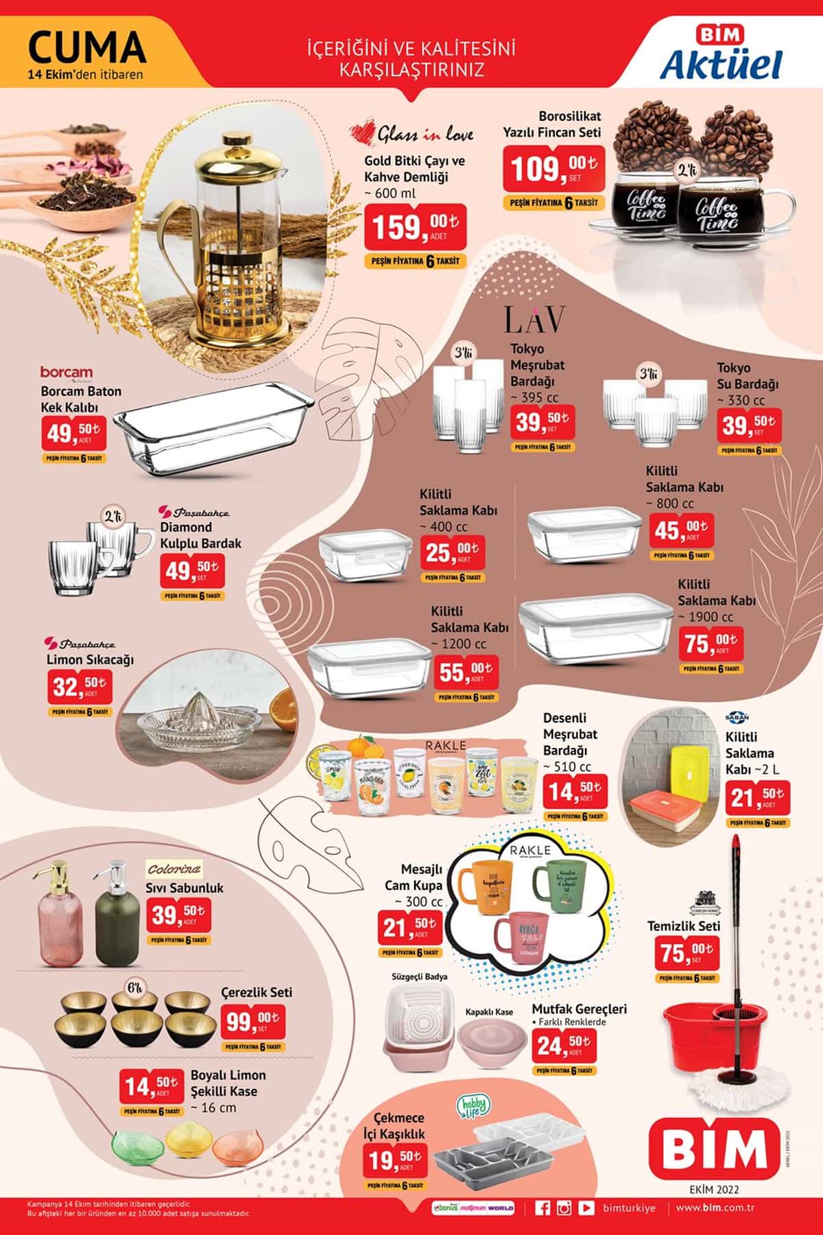BİM 14 EKİM 2022 AKTÜEL KATALOĞU
