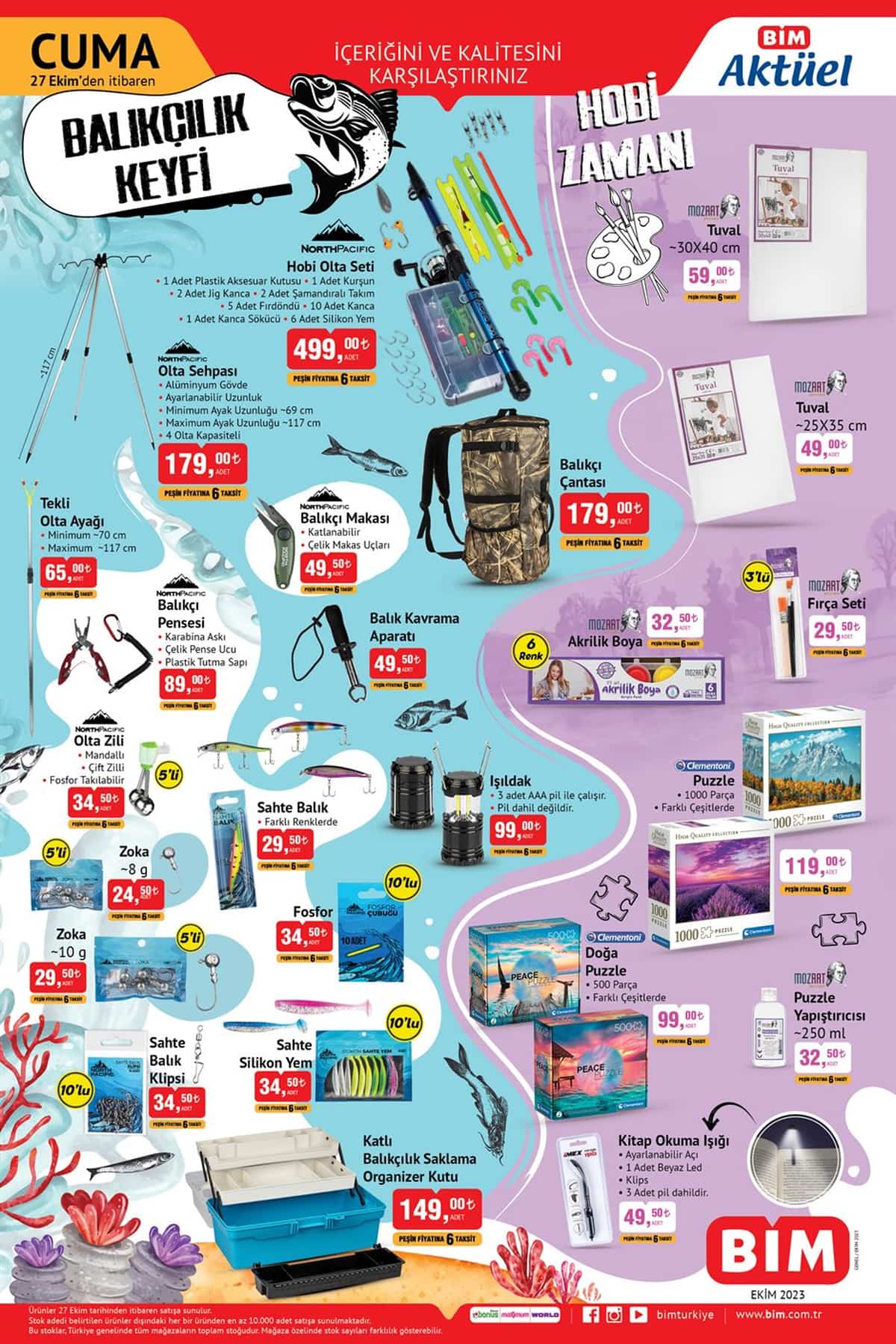 BİM 27 EKİM 2023 AKTÜEL KATALOĞU