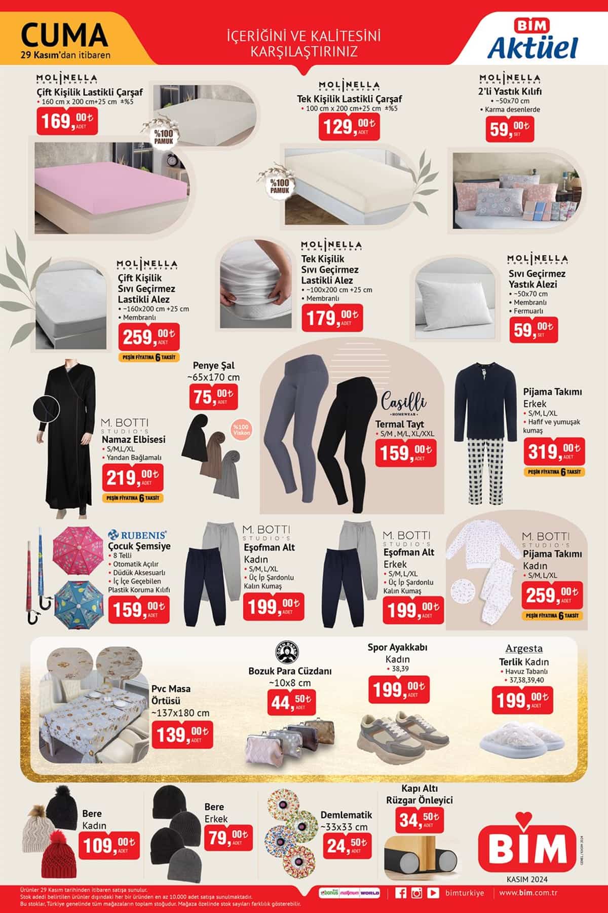 BİM 29 KASIM 2024 AKTÜEL KATALOĞU